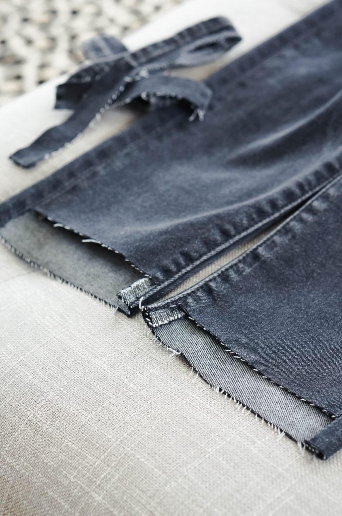 DIY: How To Cut The Hem Off Jeans - Red White & Denim