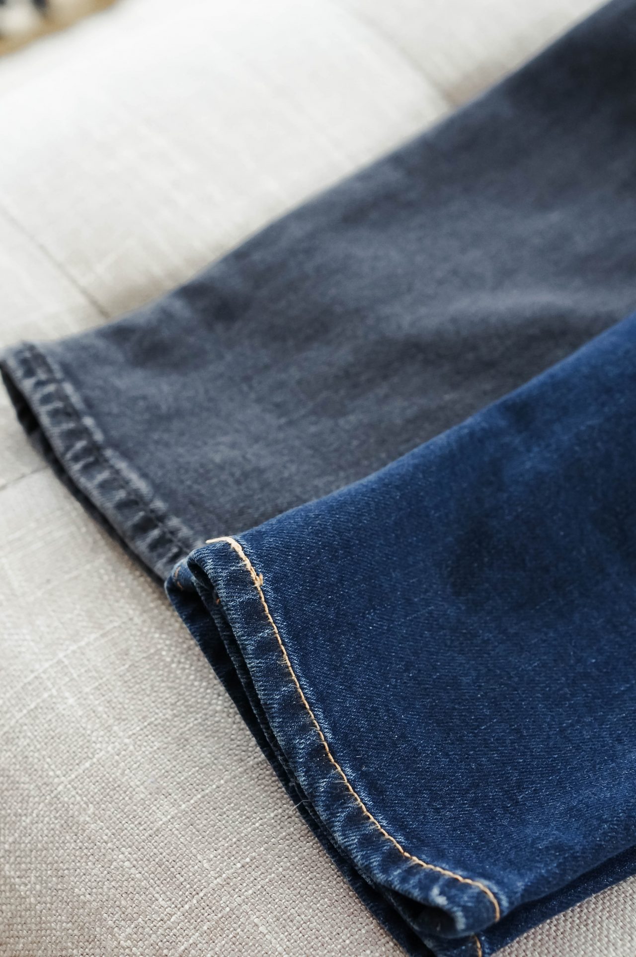 DIY: How To Cut The Hem Off Jeans - Red White & Denim