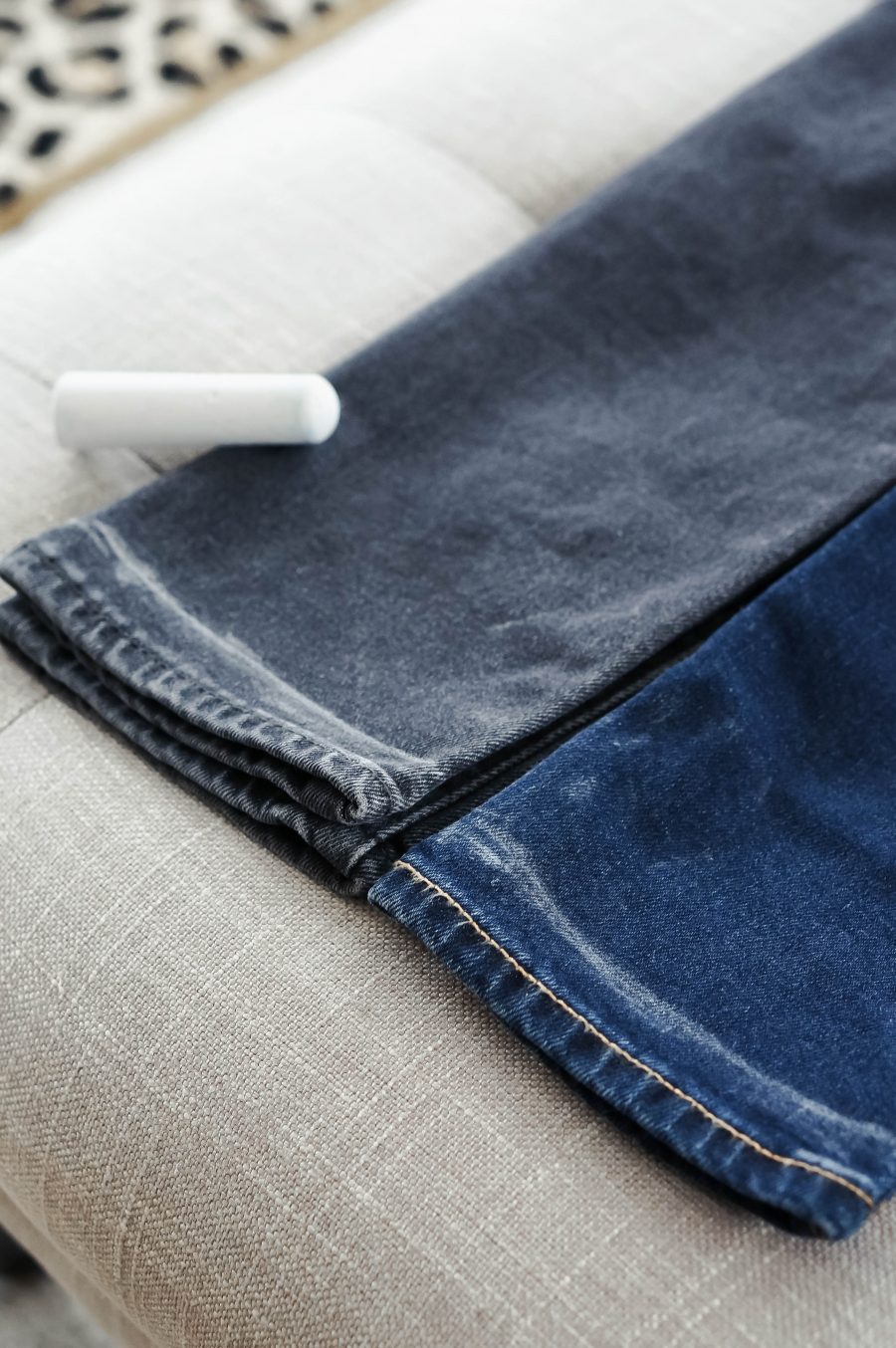 DIY: How To Cut The Hem Off Jeans - Red White & Denim