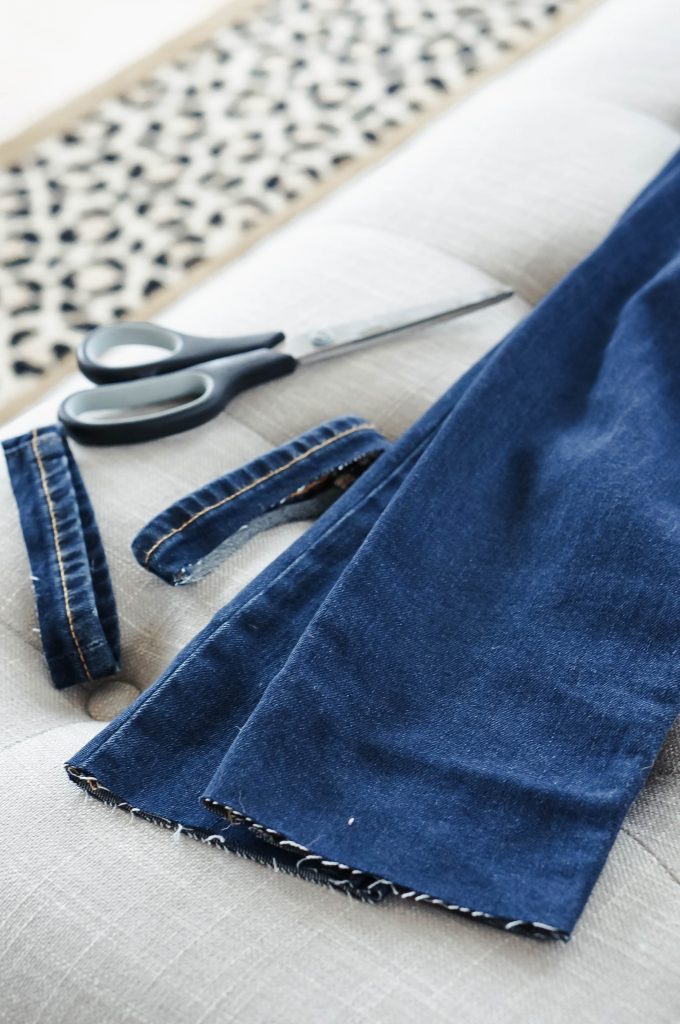 DIY: How To Cut The Hem Off Jeans - Red White & Denim