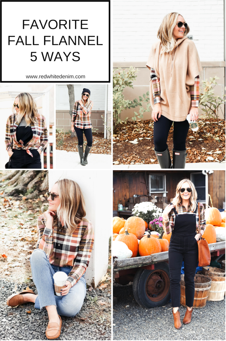 5 Ways To Style A Flannel For Fall - Red White & Denim