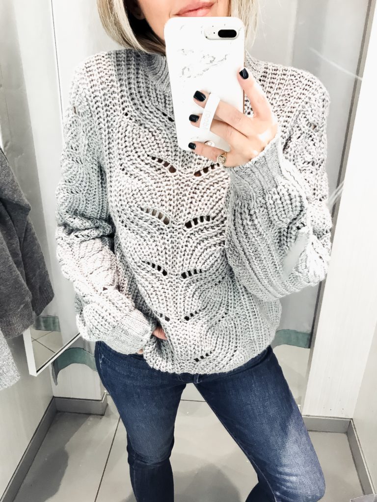 5 Cozy Grey Sweaters For Winter - Red White & Denim