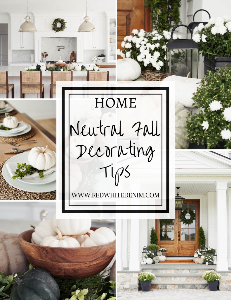 Neutral-Fall-Decor-Entryway - Red White & Denim