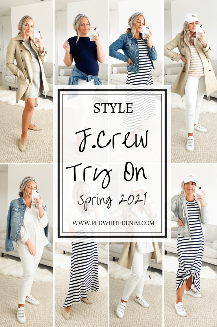 J. CREW TRY ON : SPRING 2021 - Red White & Denim