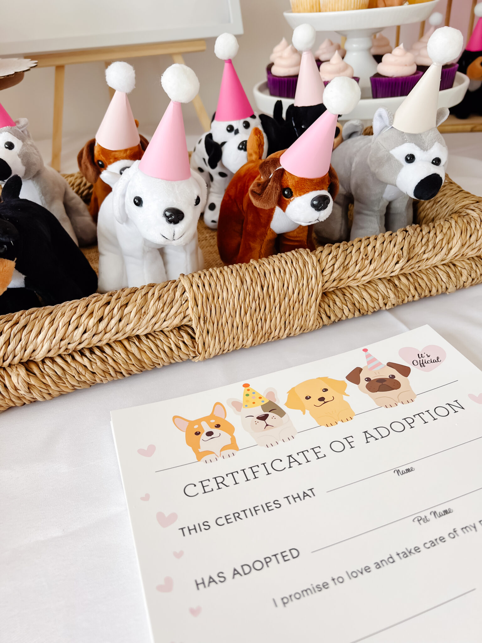 ADOPT A PUPPY BIRTHDAY PARTY - Red White & Denim